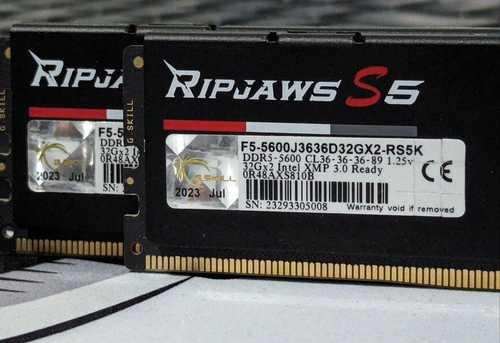 Оперативная память G.Skill ripjaws S5 64 гб ddr5