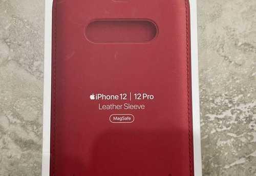 Чехол Apple Leather Sleeve для iPhone 12 / 12 Pro