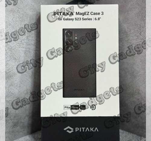 Чехол Pitaka на Samsung Galaxy S23 Ultra черная