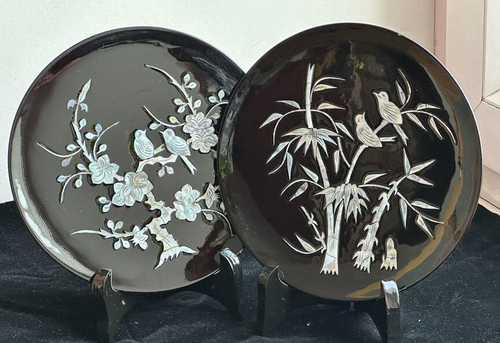 Декоративные тарелочки с перламутром
