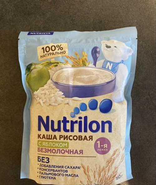 Nutrilon каша рисовая безмолочная