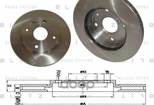 Тормозной диск (1 штука) chevrolet Epica/Evanda