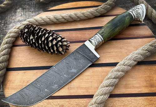 Нож Узбекский из дамасской стали