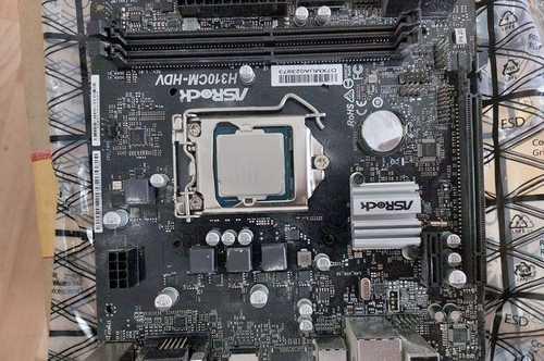 Процессор i3 9100f + материнская плата AsRock H310