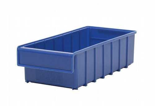 Ящик пластиковый средний 10х40х18,5 (синий)