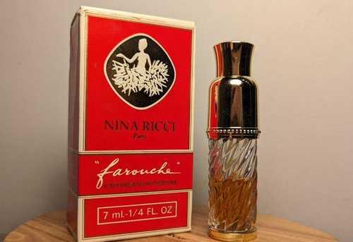 Духи Nina Ricci Farouche 7 мл винтаж 1983 г. спрей