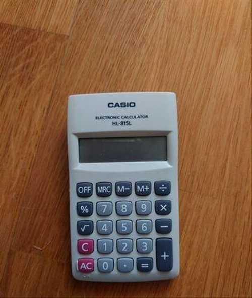 Калькулятор Casio HL-815L (серый)