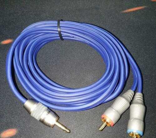 Аудио кабель Deluxe 3.5 (m) - 2xRCA (m) 2.0 метра
