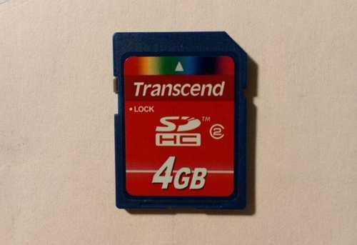 Карта памяти sdhc Transend 4 GB