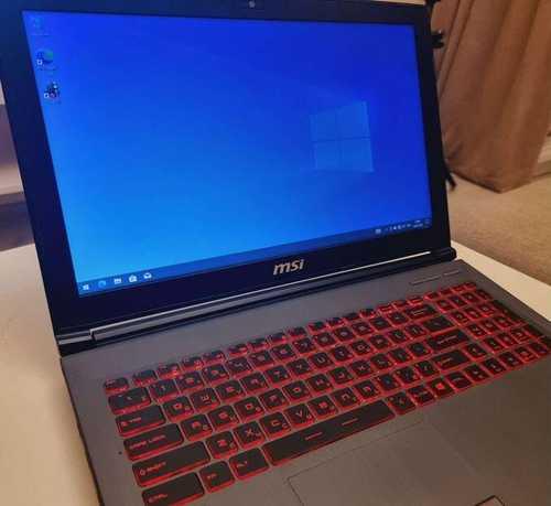 Игровой ноутбук msi gtx1050ti