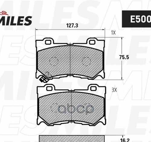 E500430 Колодки тормозные infiniti FX35/37/50