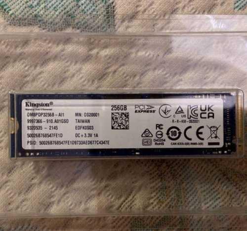 Ssd m2 nvme 256gb Kingston