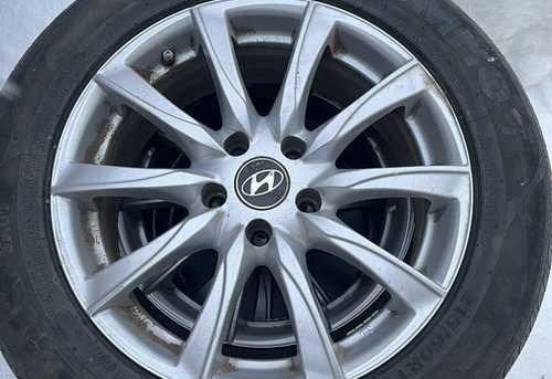 Литые диски r17 на Hyundai creta