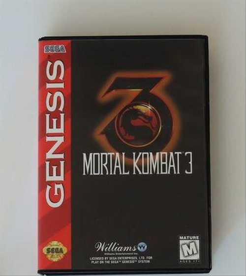 Картридж Mortal Kombat 3 Sega Сега Оригинал #214