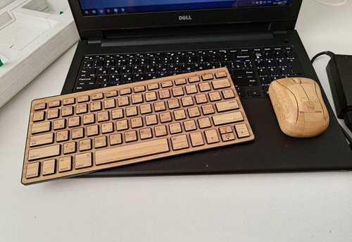 Деревянные мышка и клавиатура