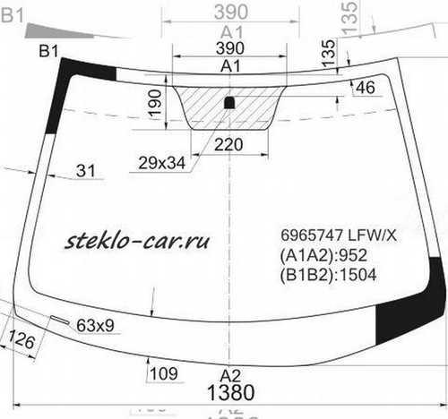 Стекло лобовое KIA RIO 2011-\ hyundai solaris 2010- Л\С \BL-полоса -VIN окно(2011-2017 ) AGC