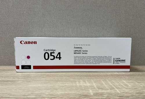 Картридж Canon 054 малиновый израсходованный