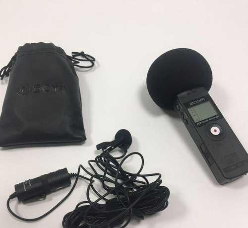 Zoom H1 + петличка Boya BY-M1
