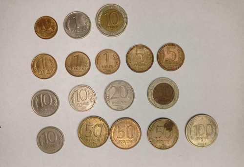Русские монеты 1991-1993 (17 шт. одним лотом)
