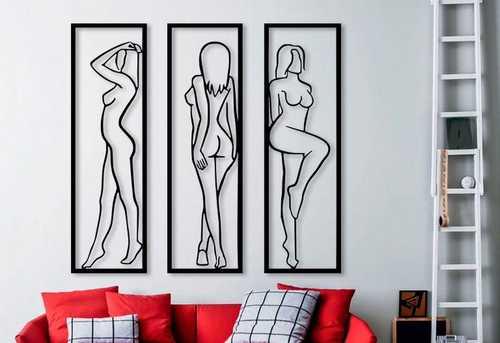 Картина текстурная 3Д Женщины Обнажённые 18+