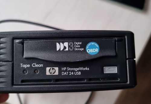 Стример HP storageworks DAT24 usb dds3