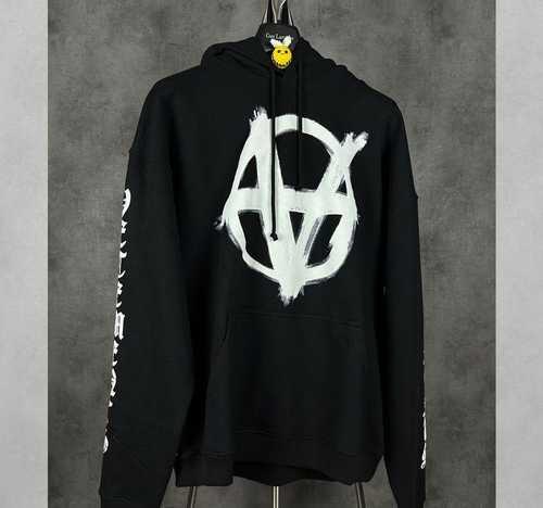 Худи Vetements Anarchy Double Logo Black