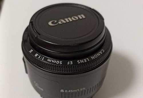 Портретный объектив Canon EF 50mm f1.8