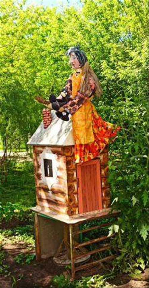 Декоративный домик бабы Яги для сада/дачи