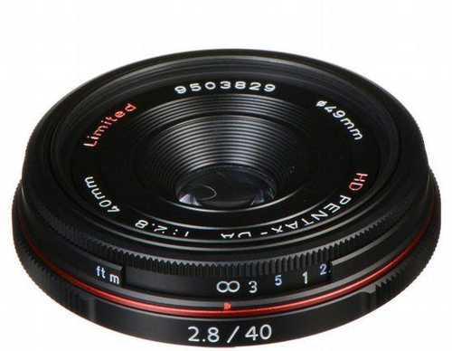 Объектив Pentax DA 40mm f/2.8 Limited HD, черный