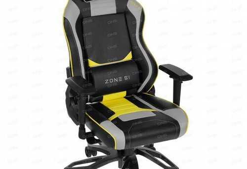 Кресло игровое zone 51 Cyberpunk YG желтый, серый