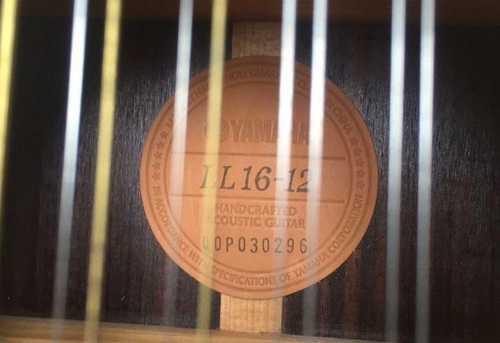 Гитара yamaha LL16-12