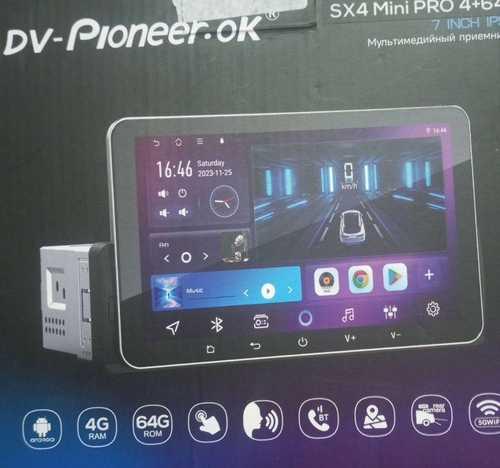 Магнитола Аndroid pioneer 1din