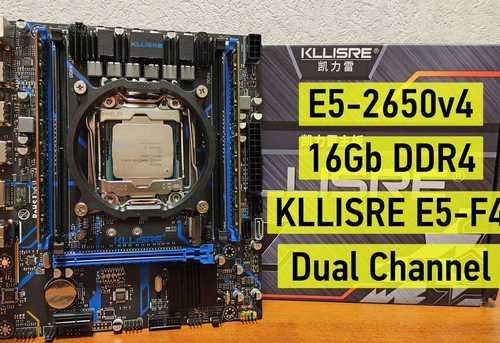 Комплект 12-24 ядер E5-2650v4/ X99 Kllisre/ 16Gb