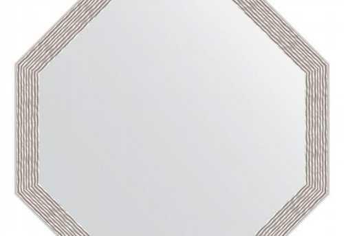 Зеркало Evoform Octagon BY 3683 58x58 волна алюми