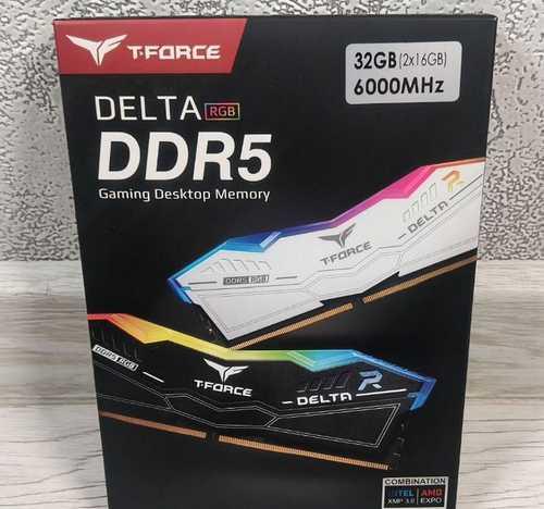 RGB DDR5 32Gb 6000Mhz Team Group TForce Новый