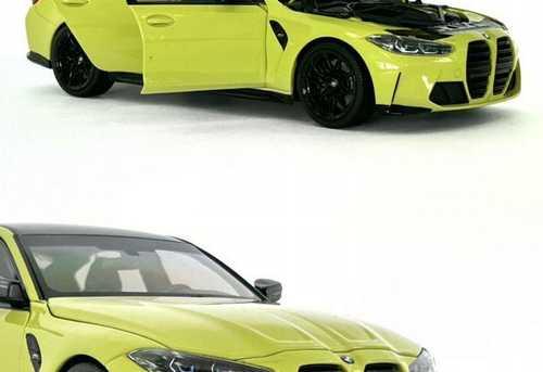 Модель 1/18 BMW M3 2020 G80 Competition жёлтый