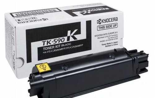 Kyocera TK-590K (картридж б/у с коробкой)