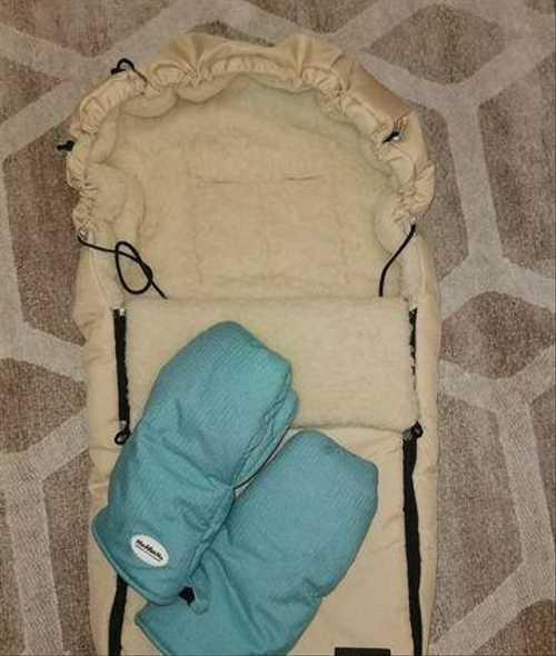 Варежки муфта на коляску