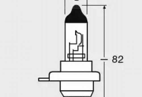 Osram 64193SUP Лампа H4 12V 60/55W P43t super +30