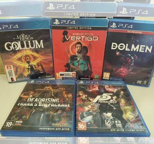 PS4 Gollum/ Dolmen/ Vertigo/ Dead Rising/ Persona