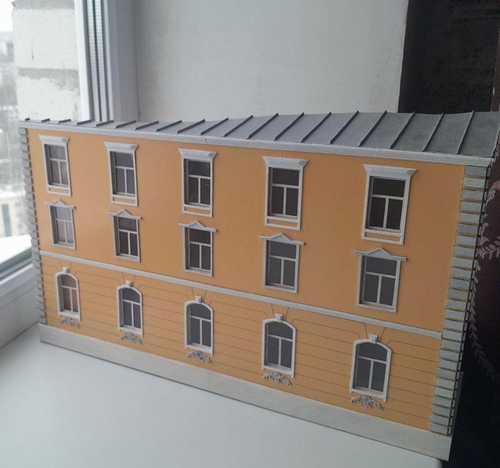 Модель дома для диорамы в масштабе 1:35
