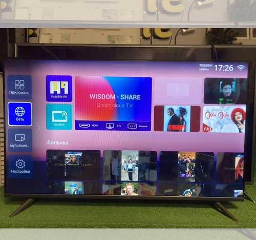 Samsung 43" на андроиде SMART TV Wi-Fi