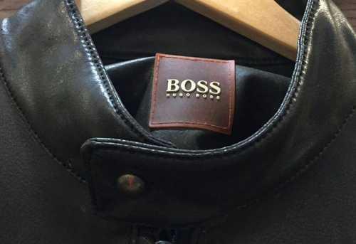 Кожаная куртка мужская 50 52 Hugo boss оригинал
