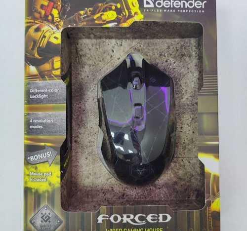 Проводная мышка с подсветкой Defender Forced