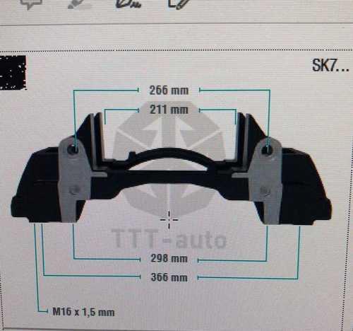 Скоба суппорта BPW SB4309T, 20201