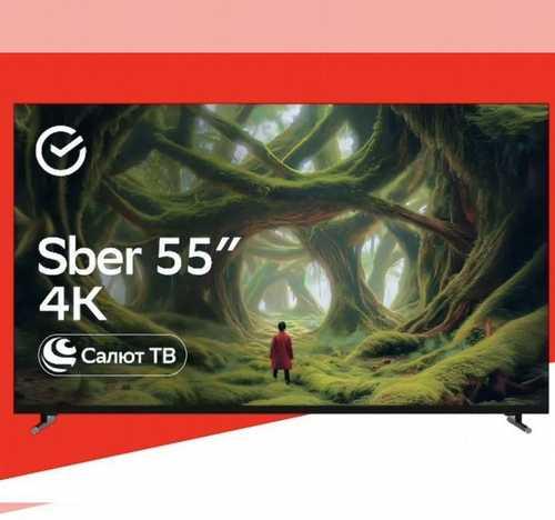 Телевизор Sber на 55 Дюймов   Android SMART Tv
