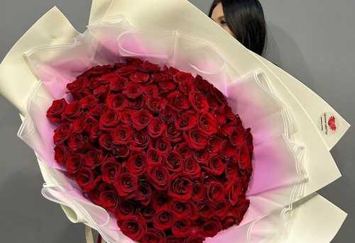 101 красная роза цветы и доставка