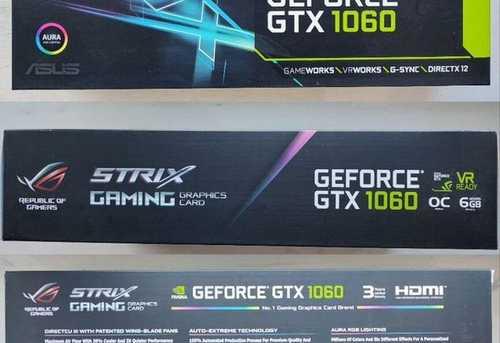 Видеокарта Asus strix gaming GeForce gtx 1060