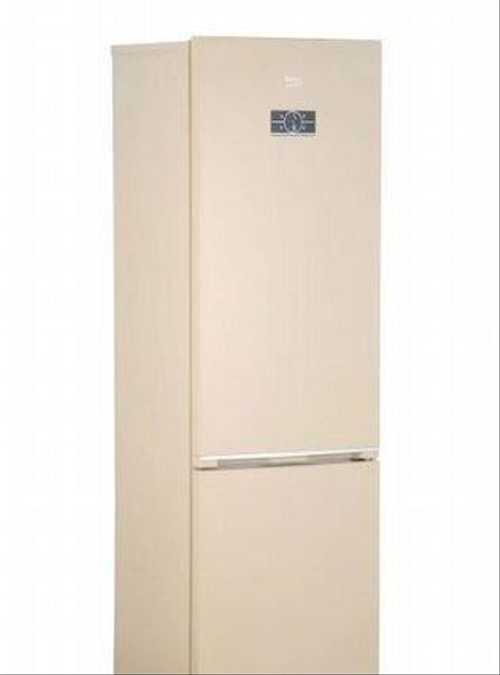 Холодильник Beko B3rcnk402HSB, бежевый с эффектом