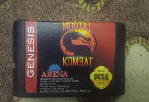 Картридж для sega Mortal Kombat рус.версия